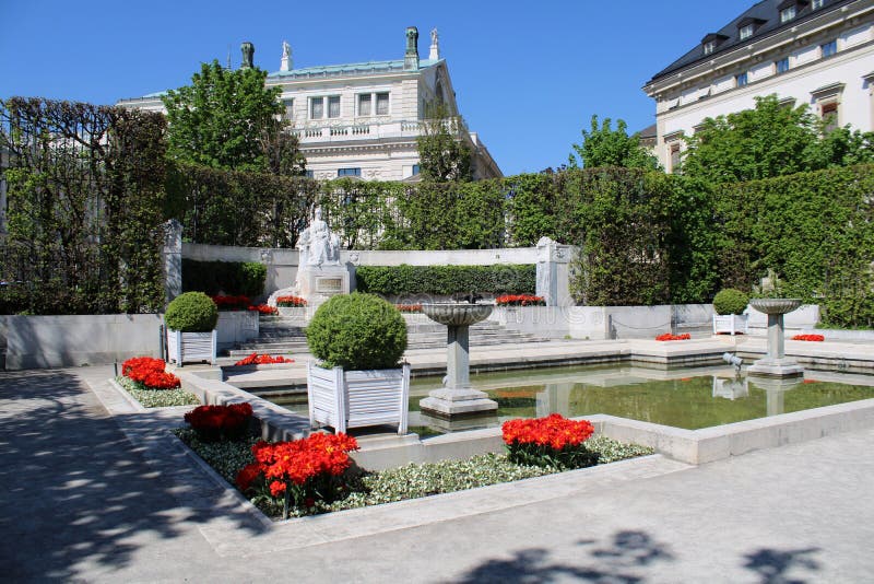Beautiful Volksgarten at Vienna Stock Photo - Image of park, austria ...