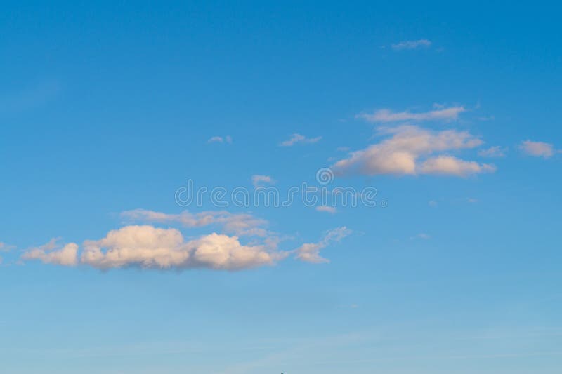 Airy, Small Clouds in a Blue Sky Stock Photo - Image of nice, beauty ...