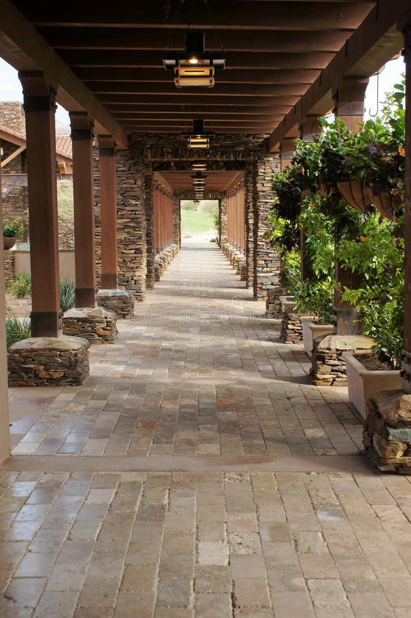 Old Wood Arbor with Grapes stock image. Image of park - 73533841