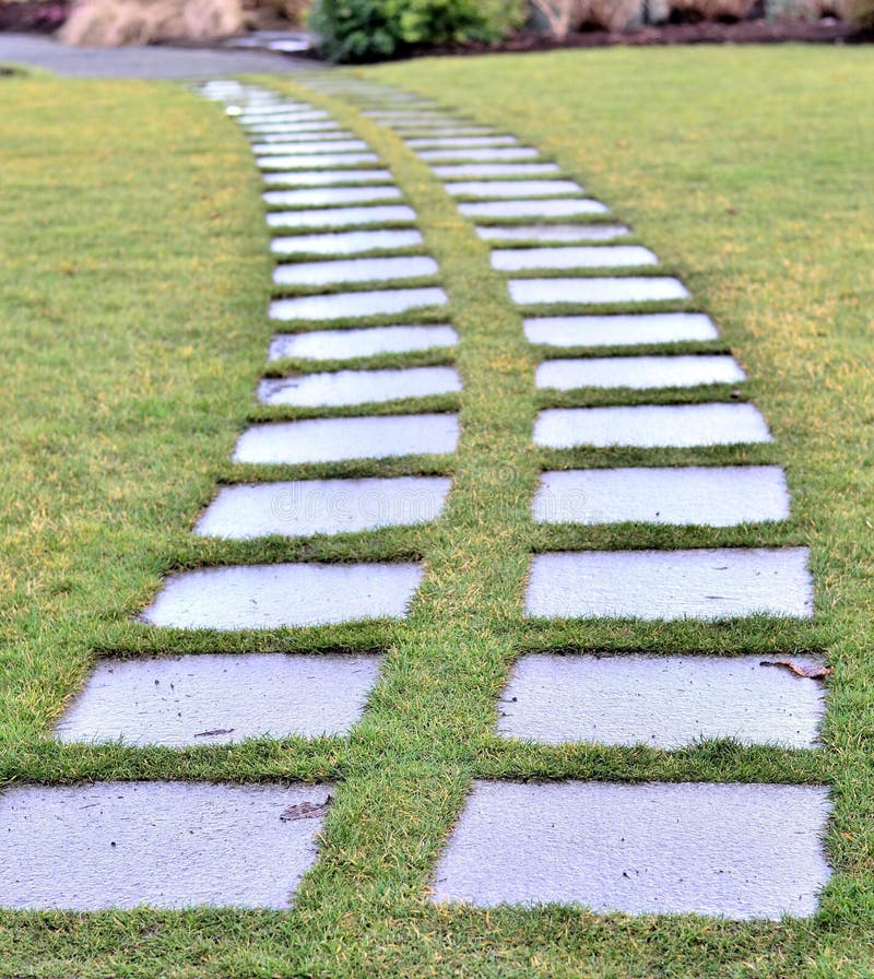 Beautiful Walkway View from Above, the Border of a Stone and a ...