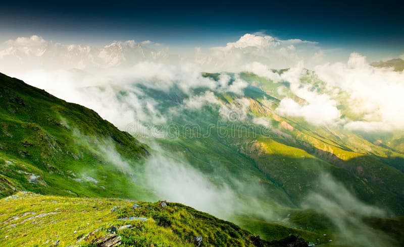 Beautiful walley stock photo. Image of peak, green, evening - 28764948