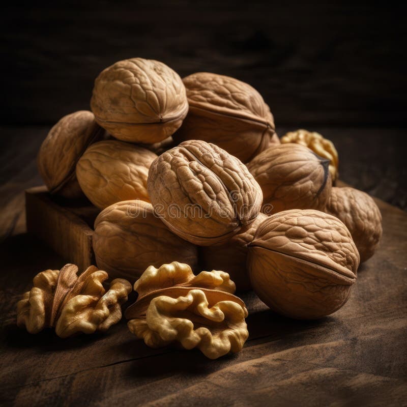Beautiful Walnuts Stand on the Table Stock Image - Image of walnuts ...