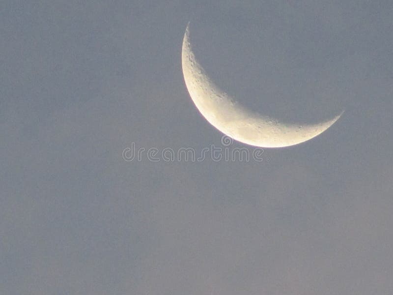A beautiful waning moon stock photo. Image of phase - 288119002
