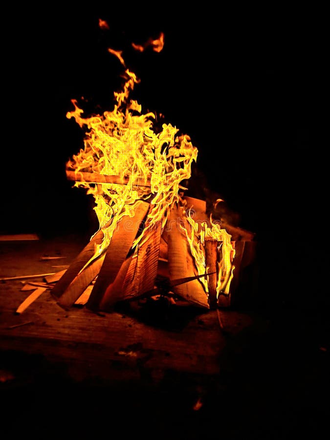 Beautiful and warm flames stock image. Image of orange - 261963115