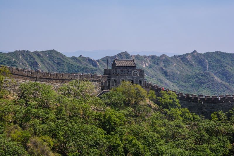 Beautiful Watchtower. the Great Wall of China Stock Image - Image of ...