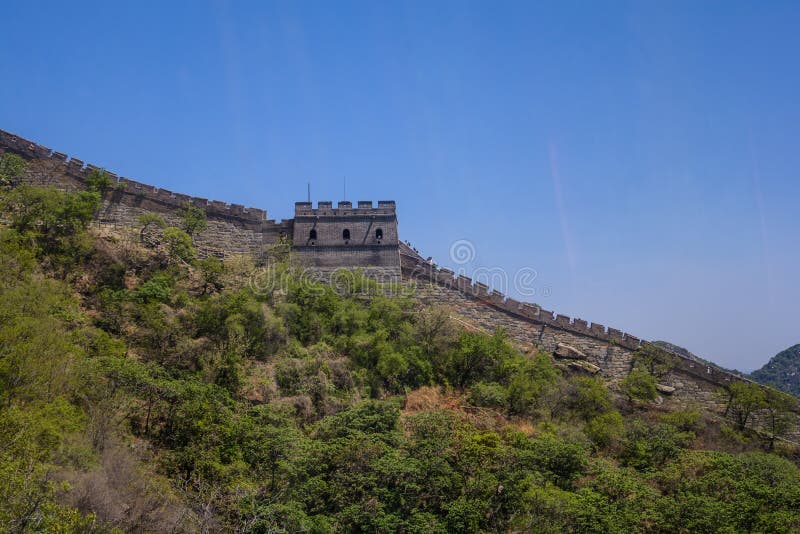 Beautiful Watchtower. the Great Wall of China Stock Image - Image of ...