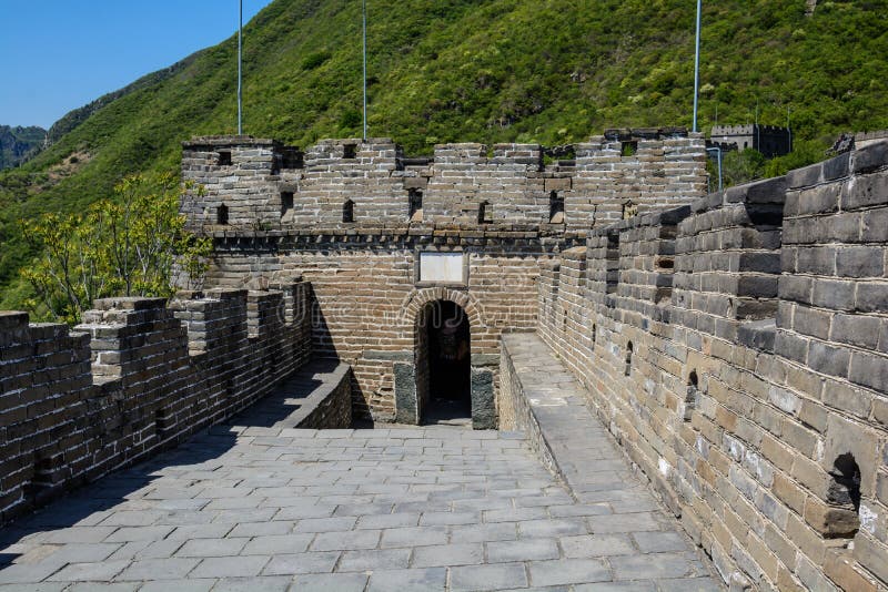 Beautiful Watchtower. the Great Wall of China Stock Photo - Image of ...