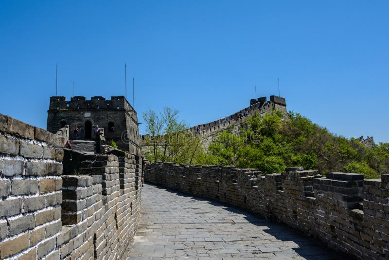 Beautiful Watchtower. the Great Wall of China Stock Image - Image of ...
