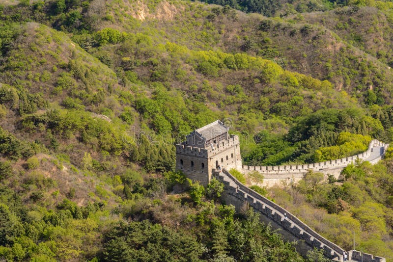Beautiful Watchtower. Zigzag of the Protective Wall. the Great Wall of ...