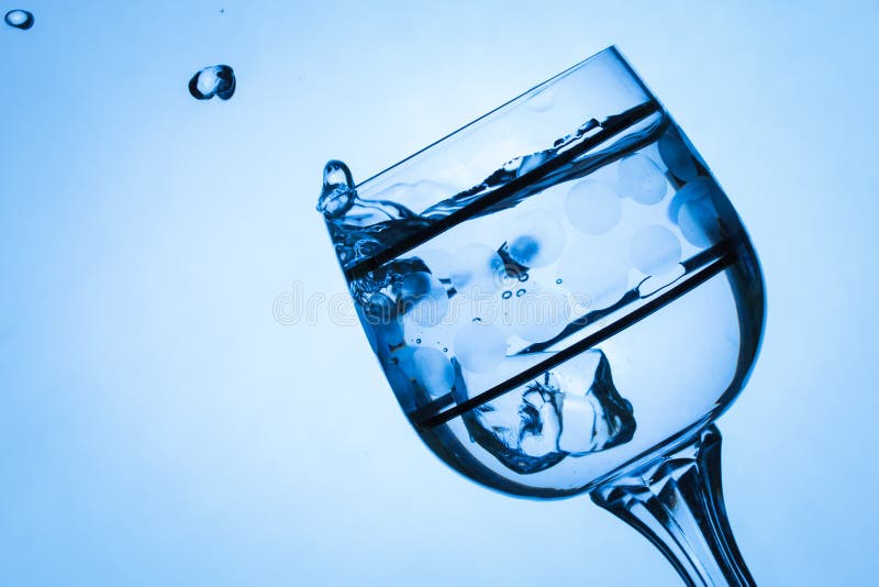 Beautiful Water Bubbles Fly Out of the Glass Stock Image - Image of ...