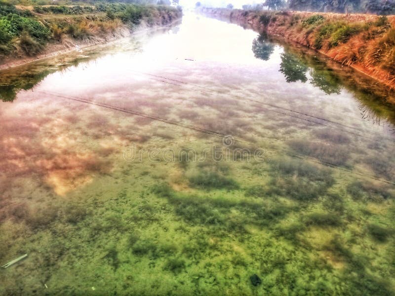 Beautiful Water Canal Nice Image India Stock Photo - Image of beautiful ...