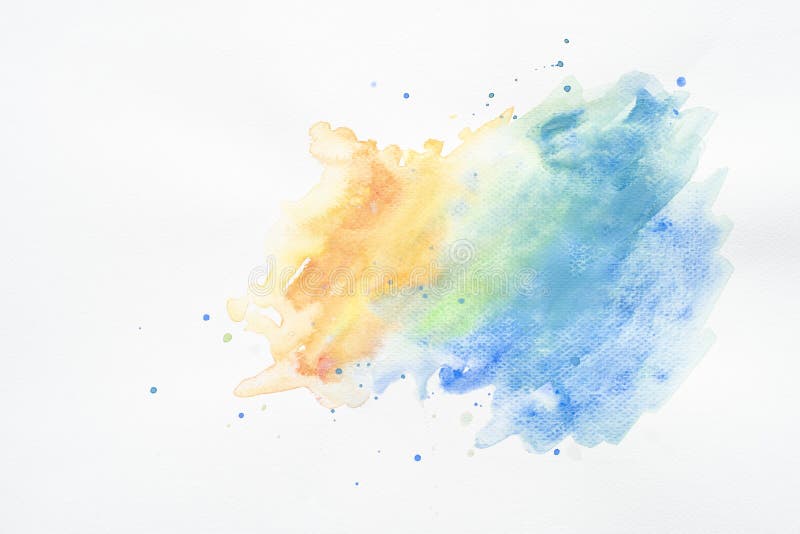 Beautiful Water Colors Background on White Background Stock Photo ...