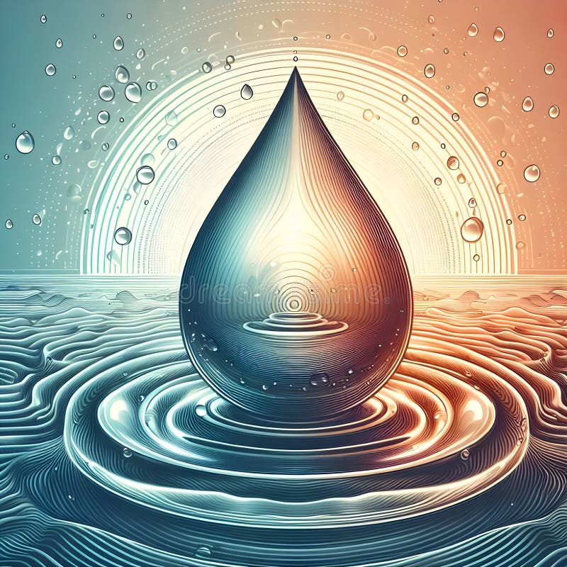 Beautiful water drop stock illustration. Illustration of text - 306973779