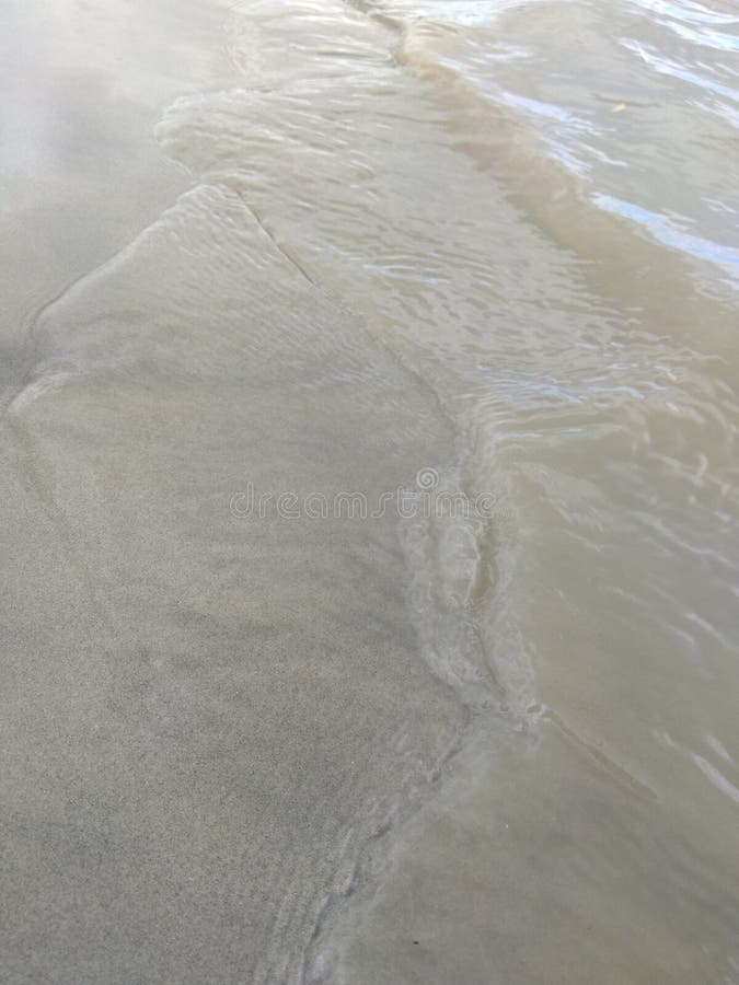 Beautiful Water Flow in Beach Stock Photo - Image of water, beautiful ...