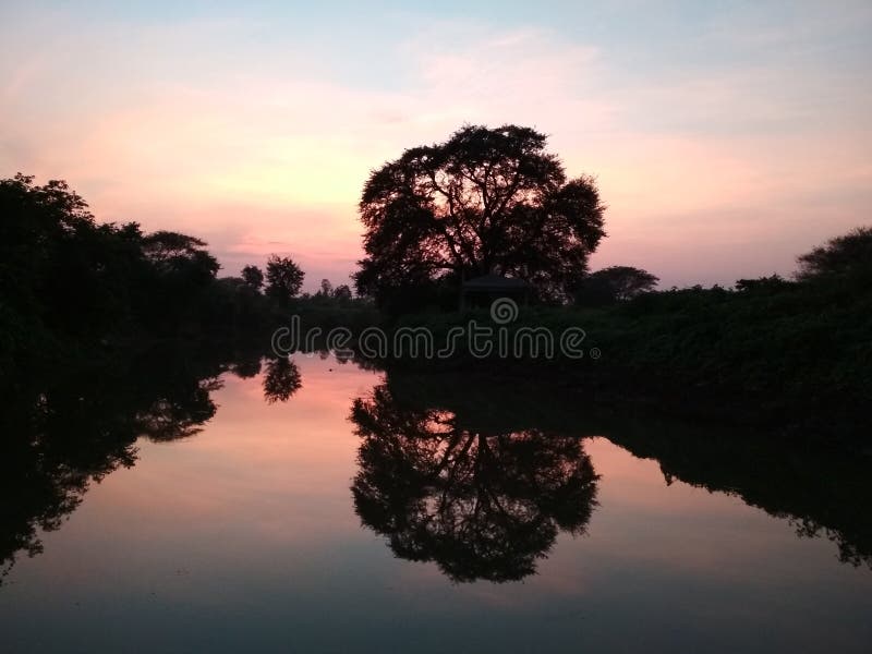 Beautiful Water Scene Reflection Stock Photo - Image of scene, awesome ...