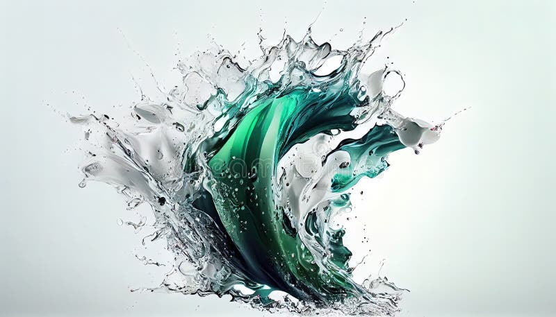 Beautiful Water Splash Backdrop. AI Render Stock Photo - Image of flow ...