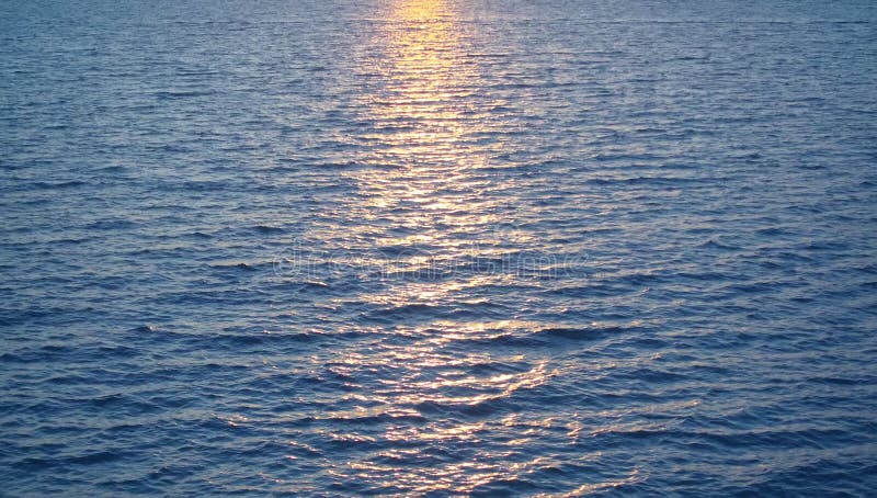Beautiful Water Surface in Sunlight Over Horizon Stock Image - Image of ...