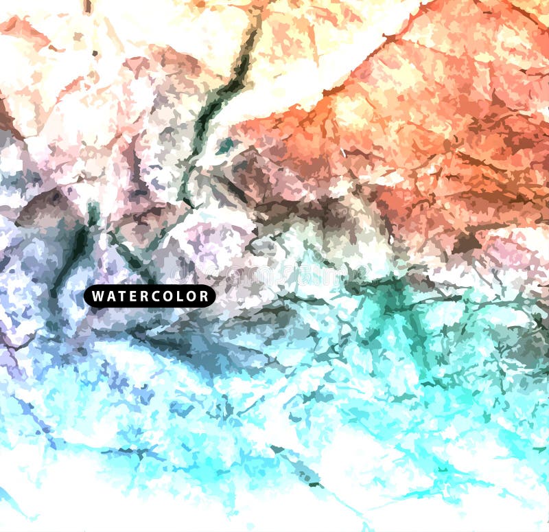 Beautiful Watercolor Design Elements. Vector Illustration Stock ...