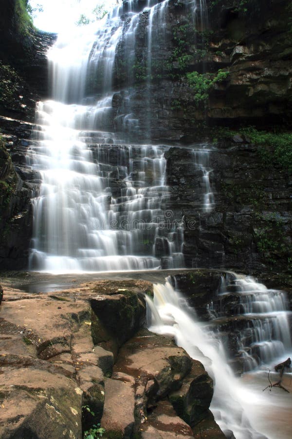 Beautiful Waterfall stock photo. Image of scenic, flowing - 2078382