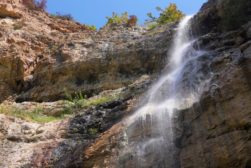 Beautiful Waterfall in Afurja Village. Azerbaijan Stock Photo - Image ...