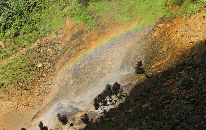 Beautiful Waterfall in Afurja Village. Azerbaijan Stock Image - Image ...