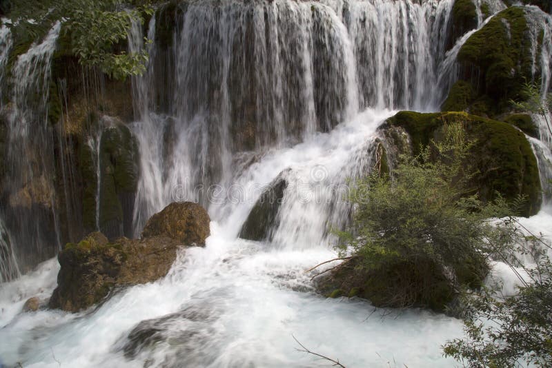 Beautiful Cascade Background Stock Image - Image of exterior, mountain ...