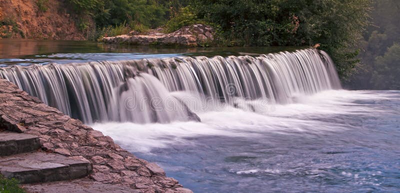 Beautiful waterfall banner stock photo. Image of bosnia - 74616610