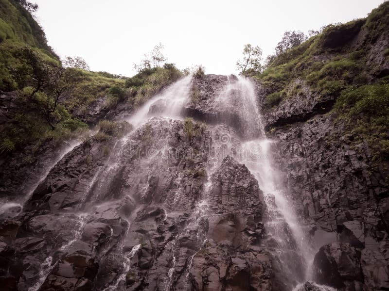 Beautiful Waterfall stock image. Image of water, beautiful - 145052635