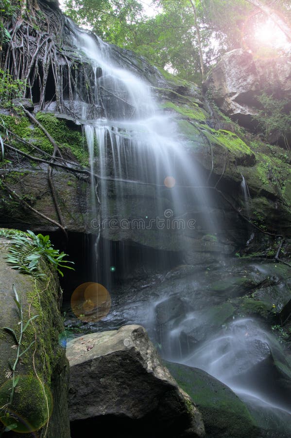 Beautiful waterfall stock photo. Image of nature, waterfall - 365726098