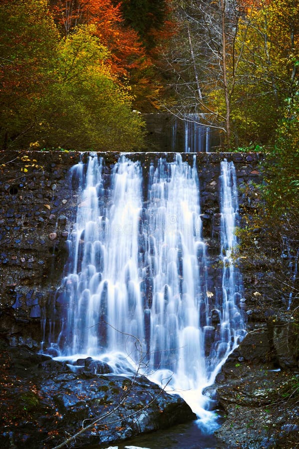 The Beautiful Waterfall in Deep Forest Stock Photo - Image of deep ...