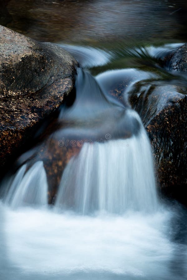 Beautiful Waterfall and Big Rocks Stock Image - Image of green, flow ...