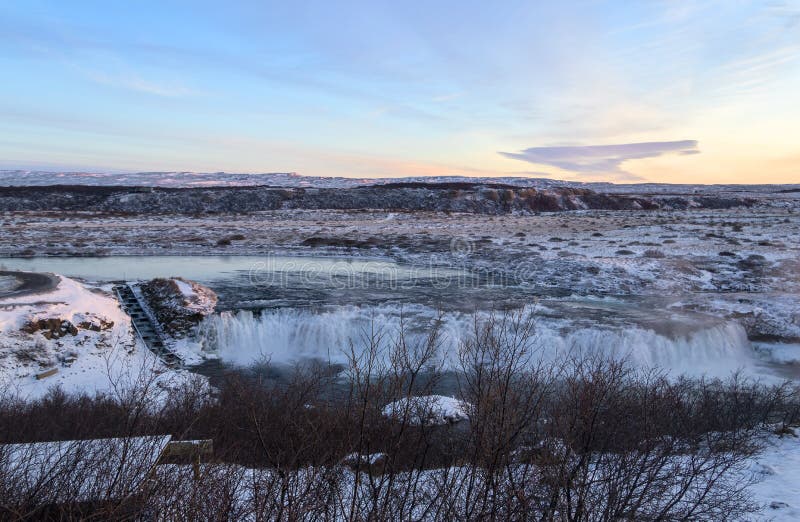 The Faxifoss Waterfall in Iceland Stock Photo - Image of europe ...