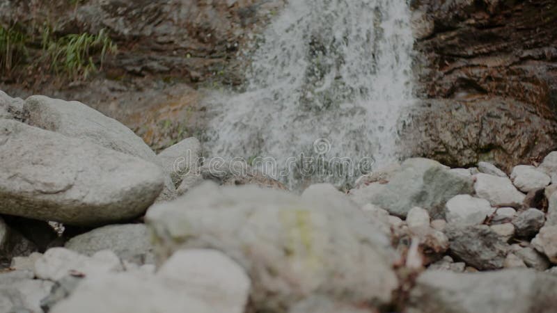 Beautiful Waterfall Fresh Water Cascade Nature Stock Video - Video of ...