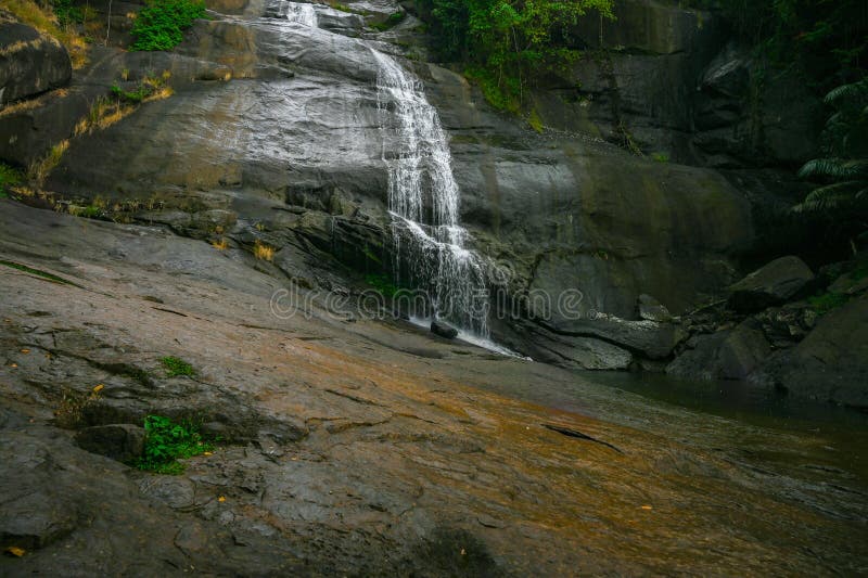 A Beautiful Waterfall Inside the Forest, Thusaharagiri Waterfall during ...