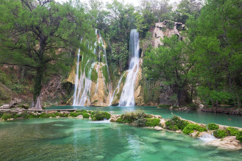 Waterfall in Mexico stock image. Image of nature, landscape - 275303401