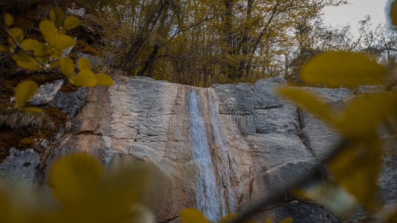 Beautiful Waterfall on a Sandstone Rock Formation in Spring Time, with ...