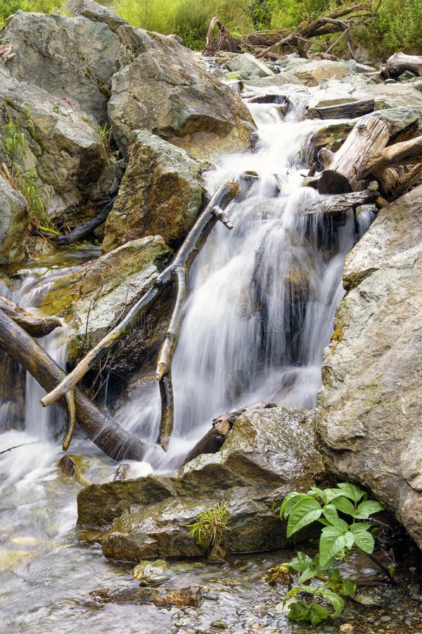 Waterfall on the Stream Le Torrent or Le Torrentfall Cascade Du Torrent ...