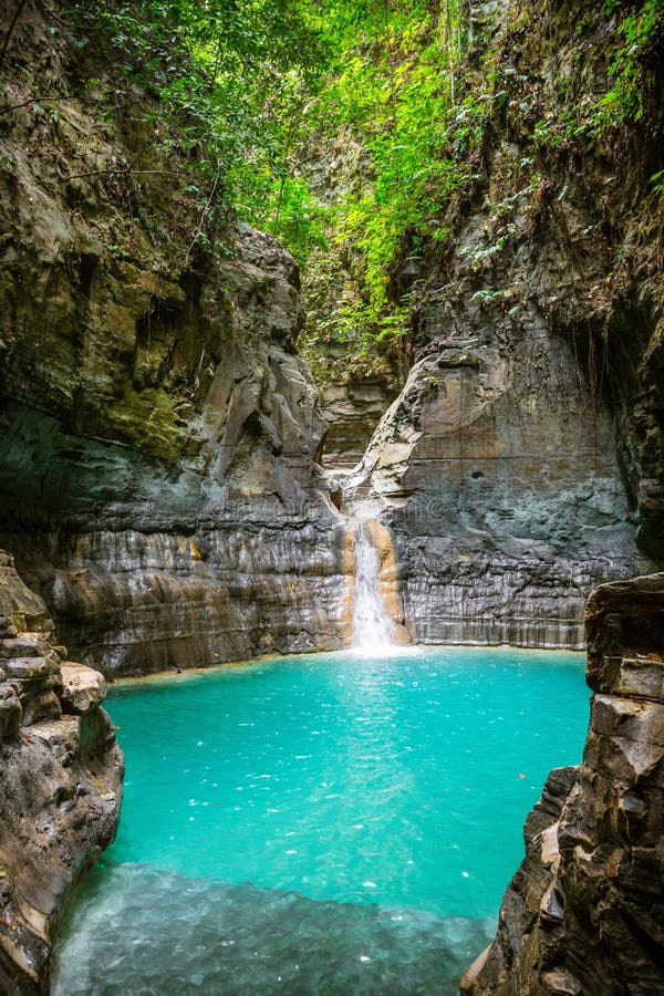 The Beautiful Waterfall of Sumba Island Stock Image - Image of natural ...
