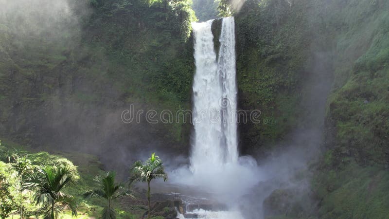 Beautiful Waterfall Surrounded by Lush Greenery in Garut, West Java ...