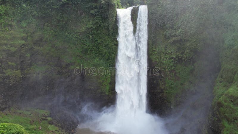 Beautiful Waterfall Surrounded by Lush Greenery in Garut, West Java ...