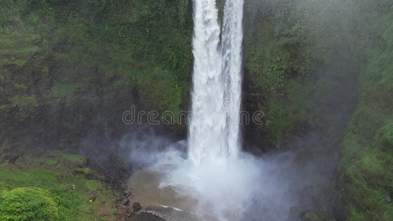 Beautiful Waterfall Surrounded by Lush Greenery in Garut, West Java Indonesia, Curug Sanghyang ...