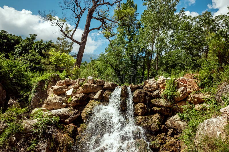 Beautiful Waterfall, Untouched Nature, Beautiful View Stock Photo ...