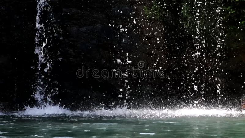 Beautiful Waterfall, View of the River, Beautiful Greenery, Stock ...