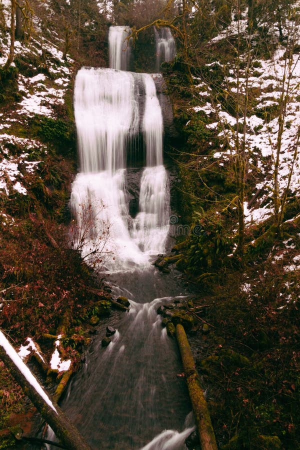Beautiful Waterfall in the Woods Stock Photo - Image of limestone ...