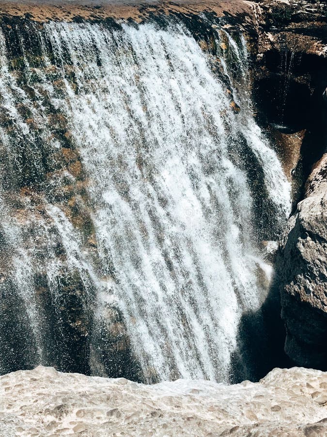 Waterfalls with big rocks stock photo. Image of rocks - 26612808