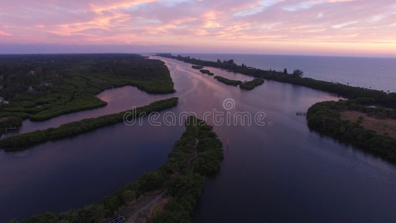A Beautiful Waterway in the Intercostal Stock Photo - Image of ...