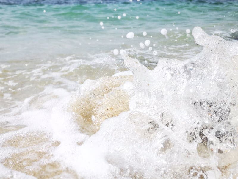 Beautiful Wave Breaks To the Shore and it Called Swash Stock Photo ...