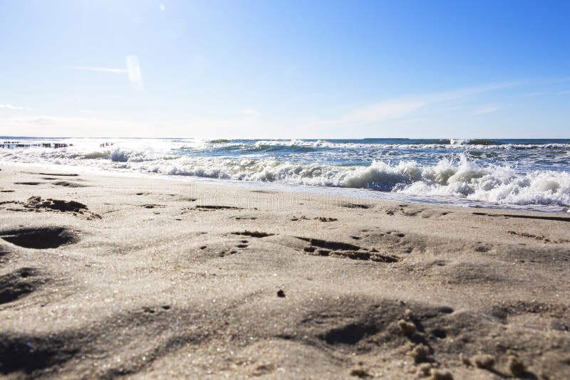 Sandy, Sunny Landscape in Barcelona, Spain Stock Image - Image of sandy ...