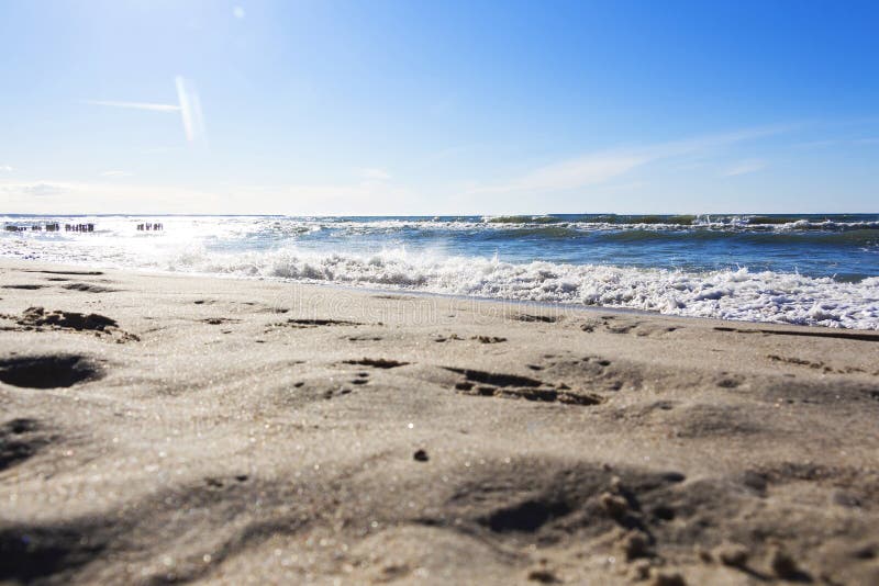 Sandy, Sunny Landscape in Barcelona, Spain Stock Image - Image of sandy ...