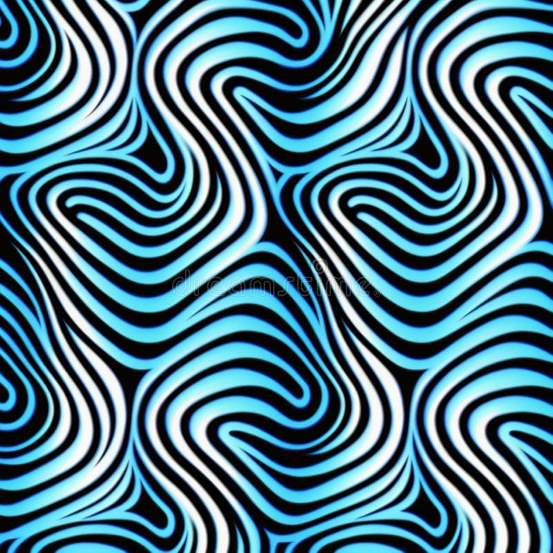 Waves Pattern with Blue and White Colors Stock Illustration ...